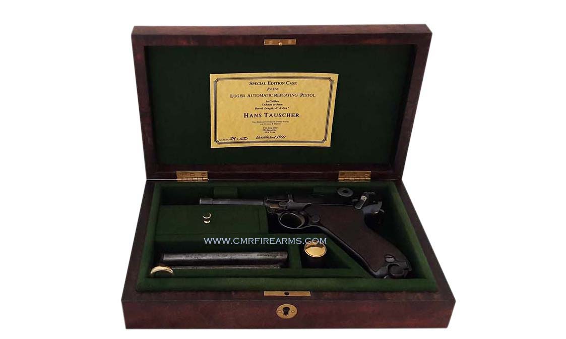 CMR Classic Firearms :: Luger Pistol P08 Wood Presentation Gun Case ...