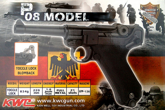 Mini Luger P08 Pistol VS Luger P08 Auto Shell Ejecting, 40% OFF